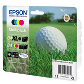 Epson Golf ball Multipack 4-colours 34 XL Black/Std. CMY DURABrite ...